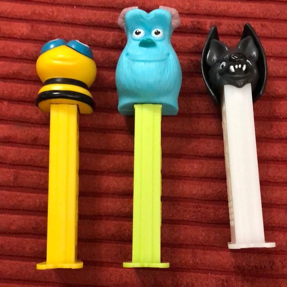 PEZ | Toys | Pez Dispensers Monsters Black Bat And Feet Bug | Poshmark
